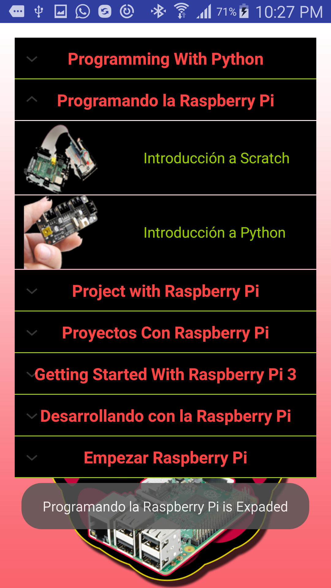 Learning Raspberry Pi - App on Amazon Appstore