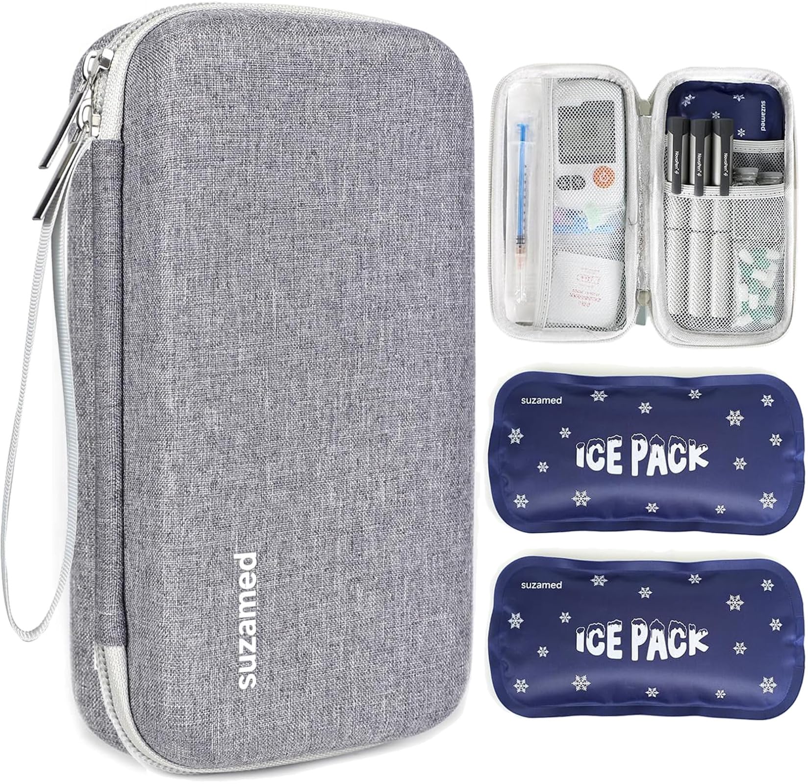 Amazon.com: suzamed Insulin Cooler Travel Case,EVA Insulation Travel ...