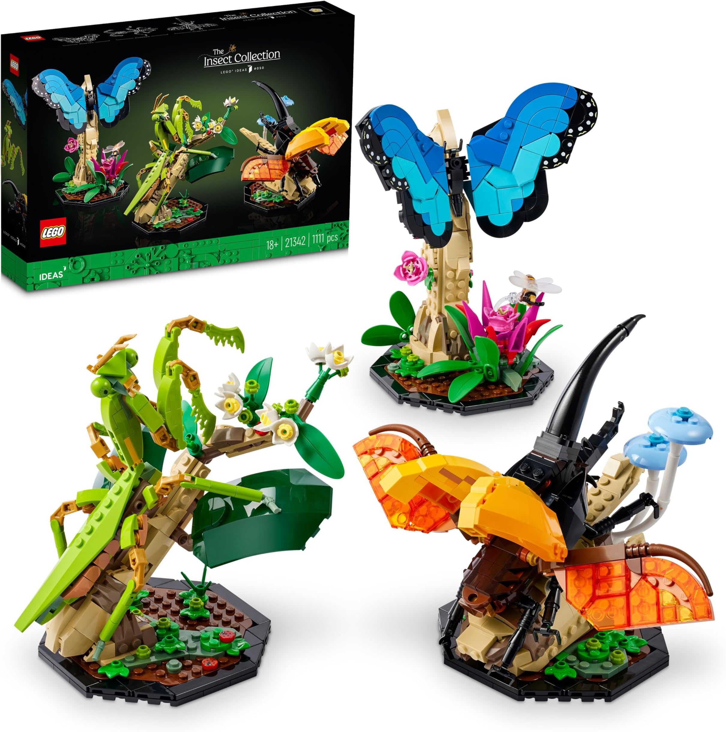 LEGO Ideas The Insect Collection 21342 Building Set for Adults : Amazon ...