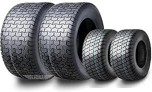 Amazon.com: WANDA Set 4 16X6.5-8 & 22X9.5-12 Lawn Mower Tractor Cart Turf Tires 4 Ply-13019/ ...