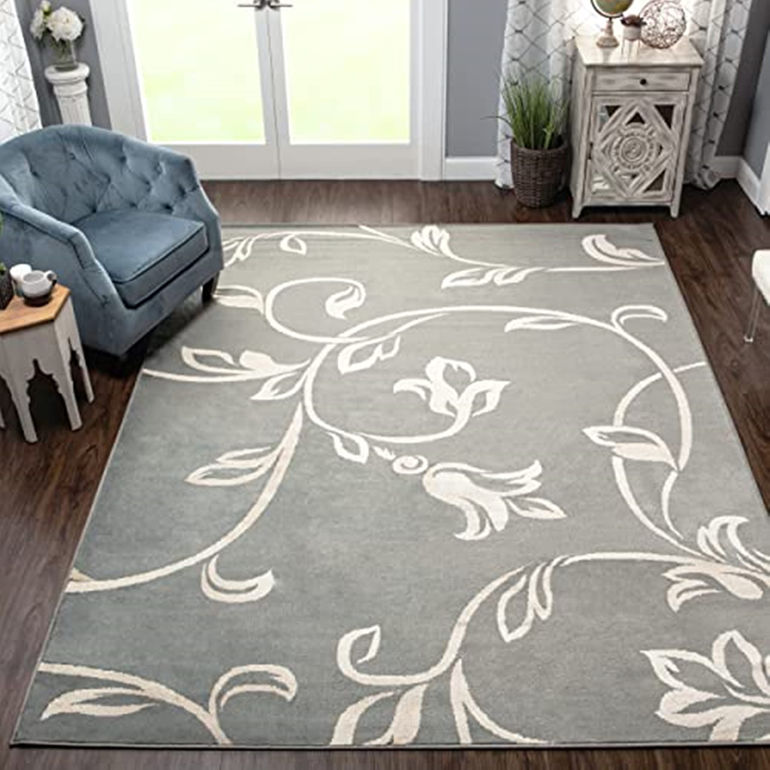 SUPERIOR Vine Collection, Indoor Large Area Rug with Jute Backing ...