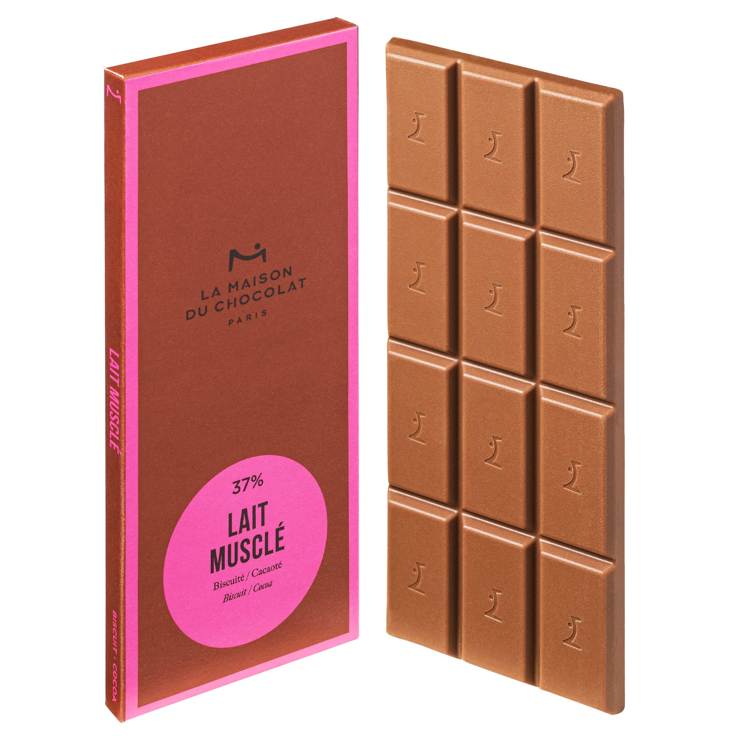 Buy La Maison Du Chocolat Lait Muscle 40% Premium Milk Chocolate Bar ...