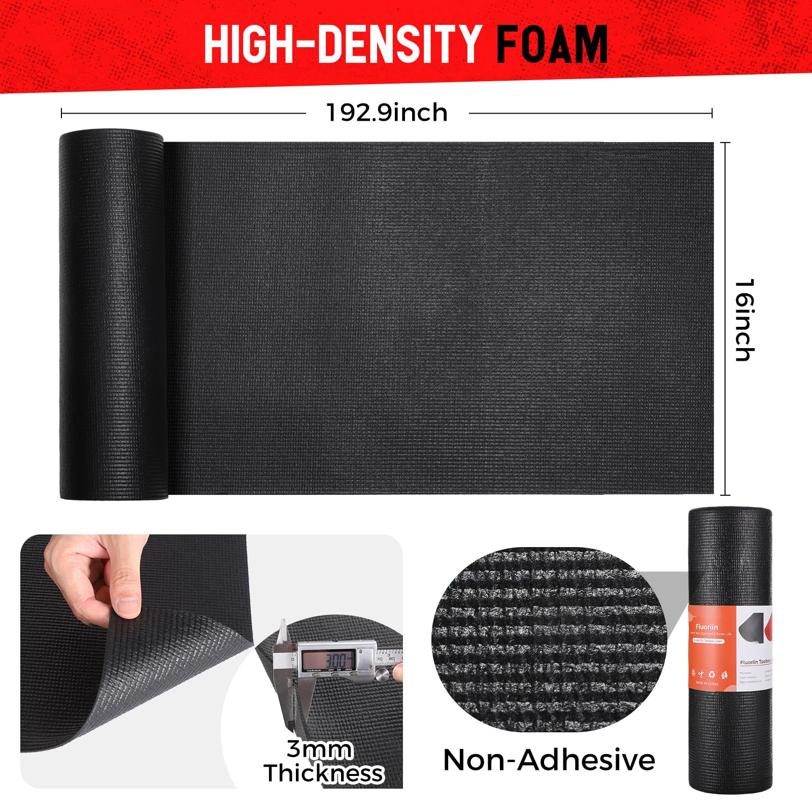 Snapklik.com : Tool Box Liner Foam Shelf Liner,Toolbox Drawer Liner ...