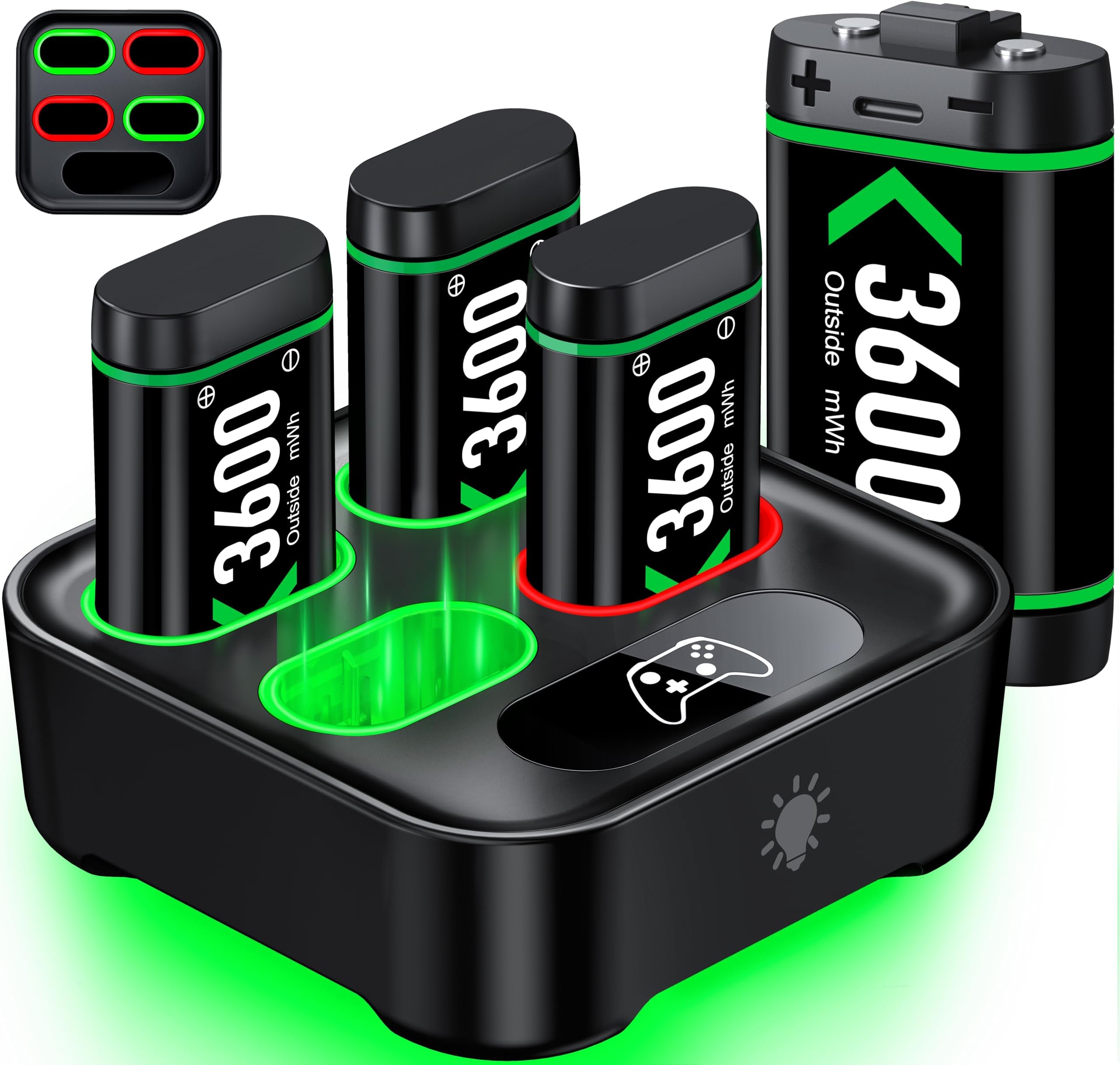 Amazon.com: Xbox Rechargeable Battery Pack for Xbox Controller ...