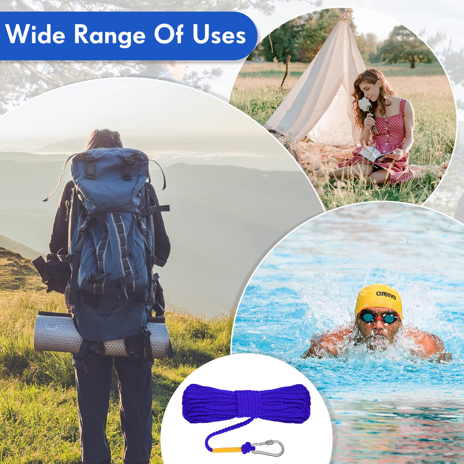 Snapklik.com : Shappy Floating Rope Life Ring Rope Lifesaving Dock ...
