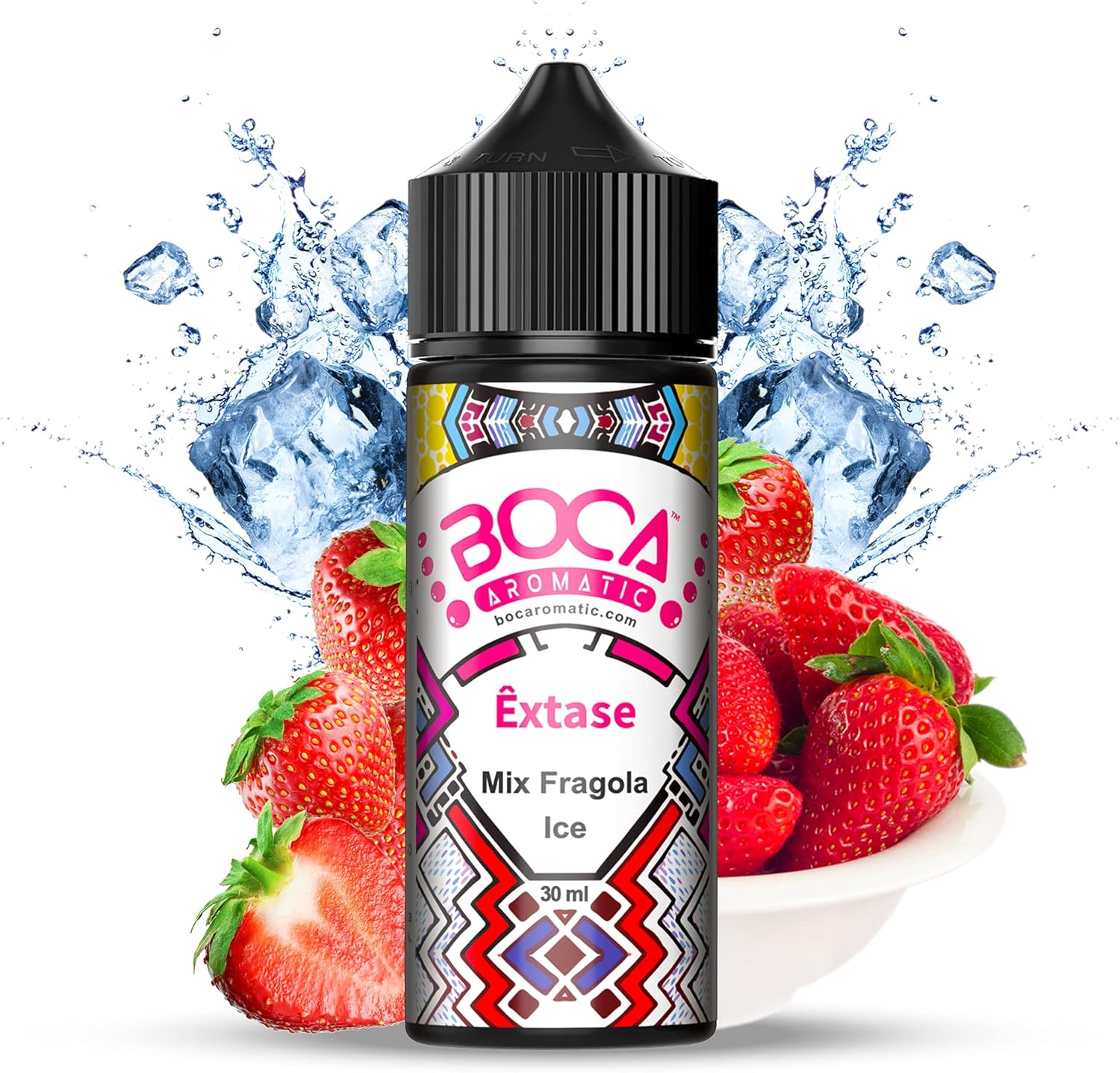 Aroma Extase 30ml - Gusto Fragola e Fragolina di Bosco con Finale Ice ...