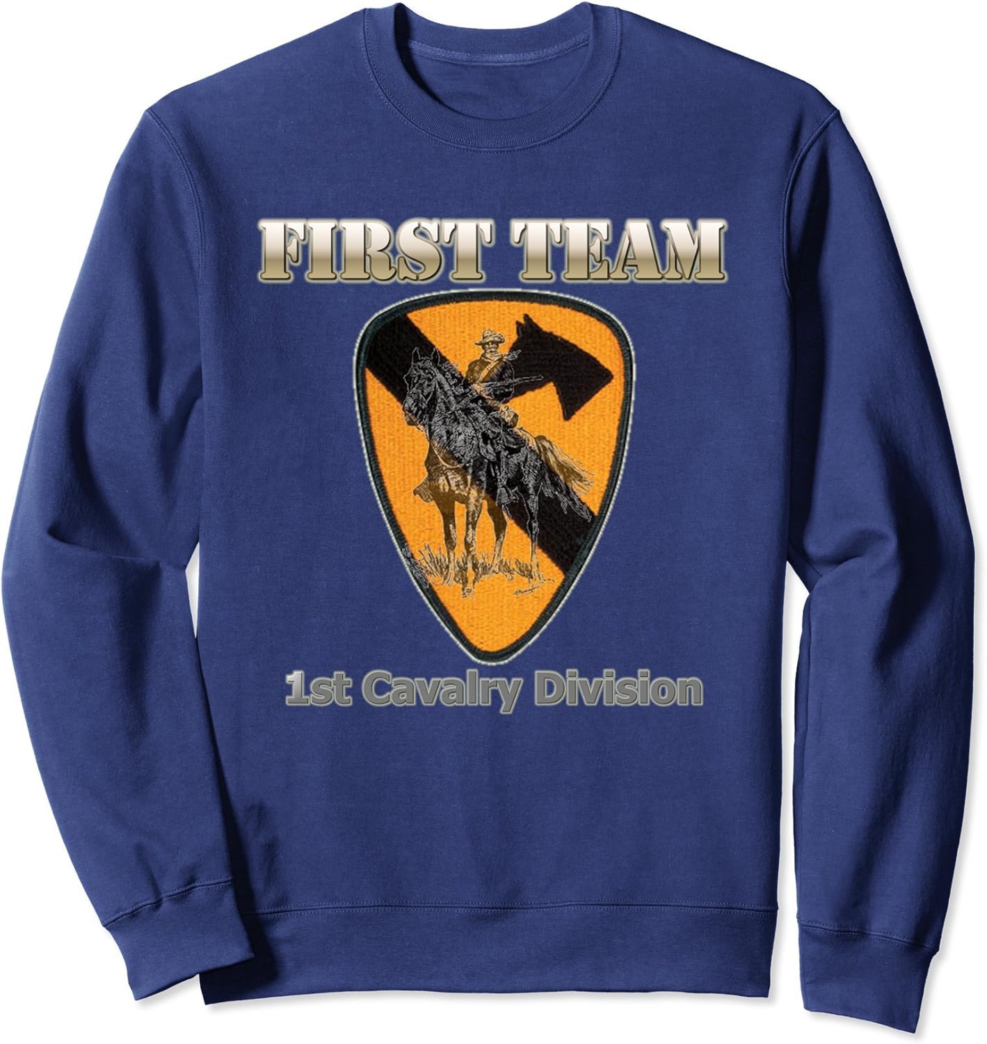Amazon.com: First Team Sweatshirt - for Army Cavalry Veterans ...