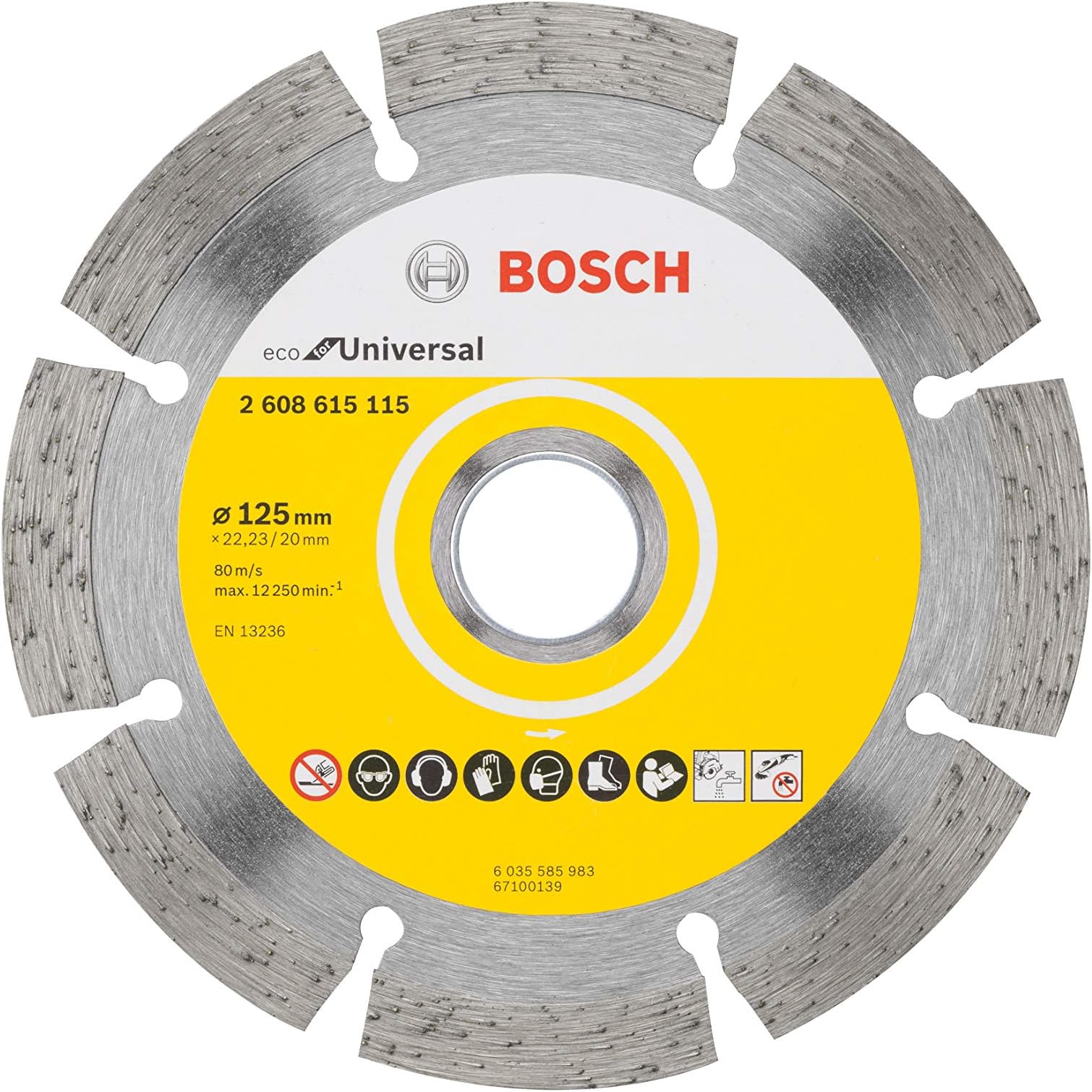 Bosch 2608615111 Diamond Cutting Disc, Expert for Universal 5-9 with 22 ...