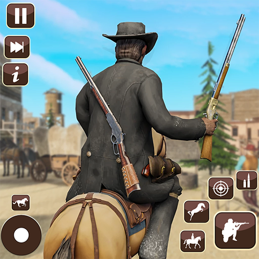 Wild Dead Western Cowboy Horse Riding Games: Real Call of Western ...