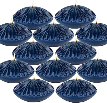 Amazon.com: LPUSA 10 Hour Navy Floating Candles Large 3"，Unscented ...