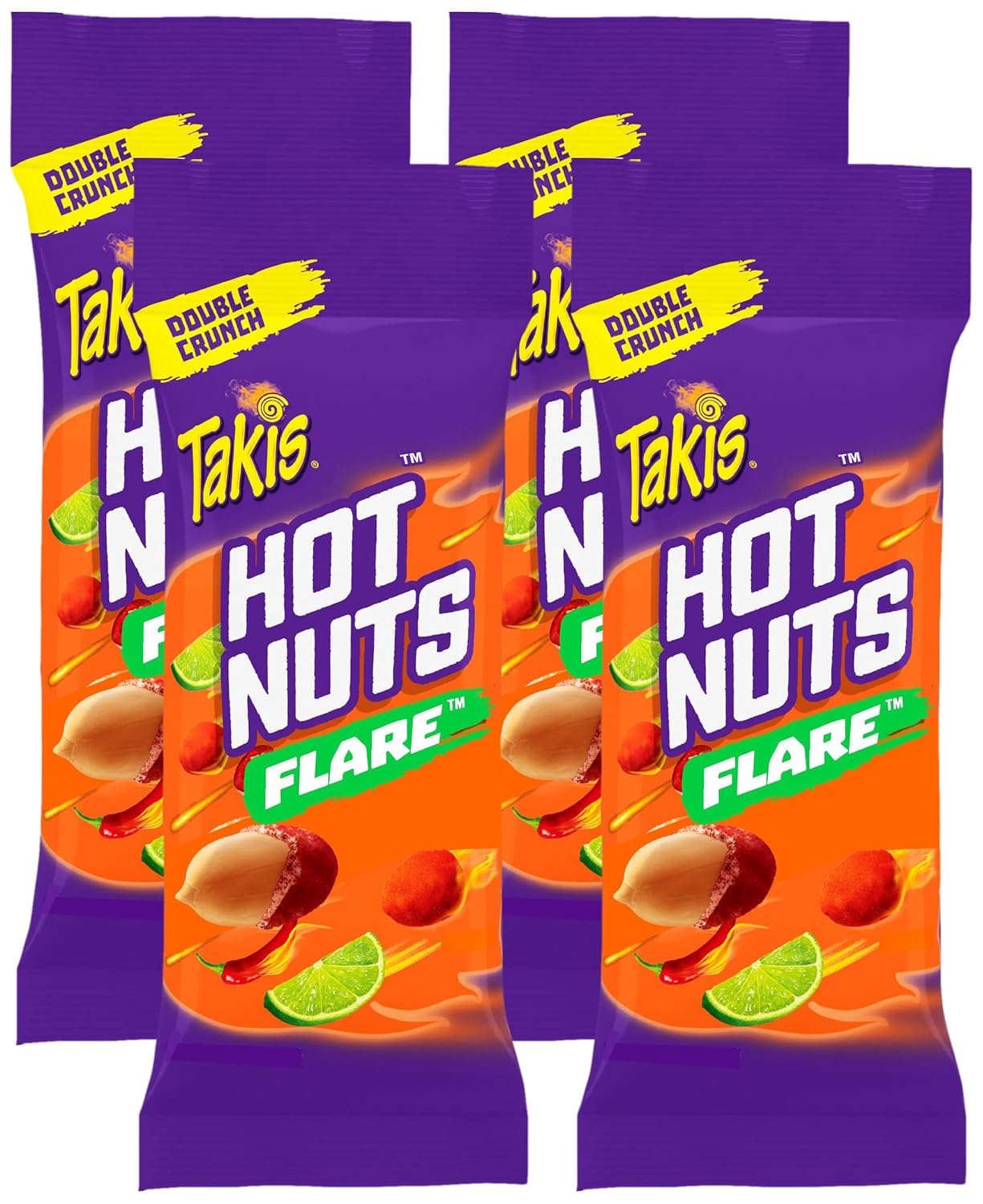 Amazon.com: Takis Hot Nuts Flare Double Crunch Peanuts, Chili Pepper ...