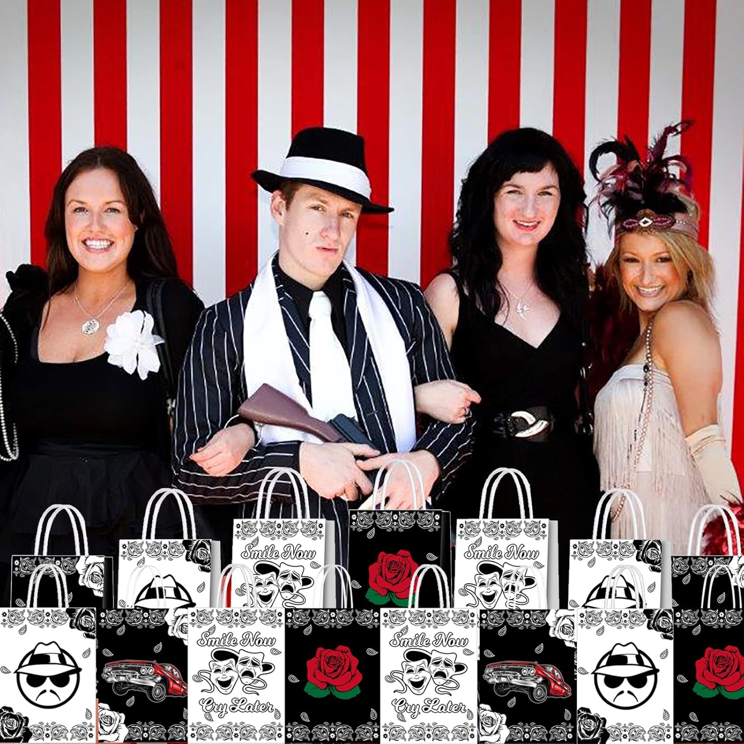 Buy Nuwontun 16pcs Cholo Party Bags with Handles for Early 2000s Old ...