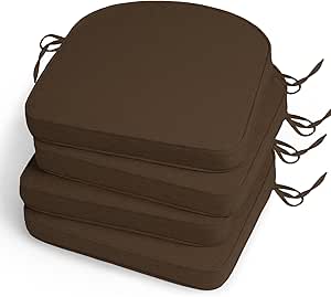 ROFIEJOX Chair Cushions for Dining Chairs Set of 4 Indoor Seat Cushions ...
