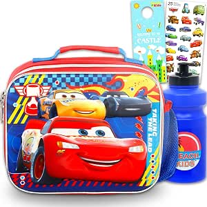 Amazon.com: Disney Pixar Cars Lunch Box for Boys Set - Bundle with ...