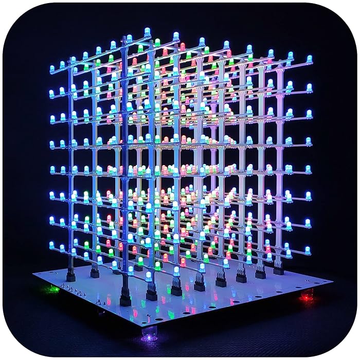 Buy iCubeSmart 8x8x8 3D Led Cube Kit DIY Electronic Kits Teenagers ...