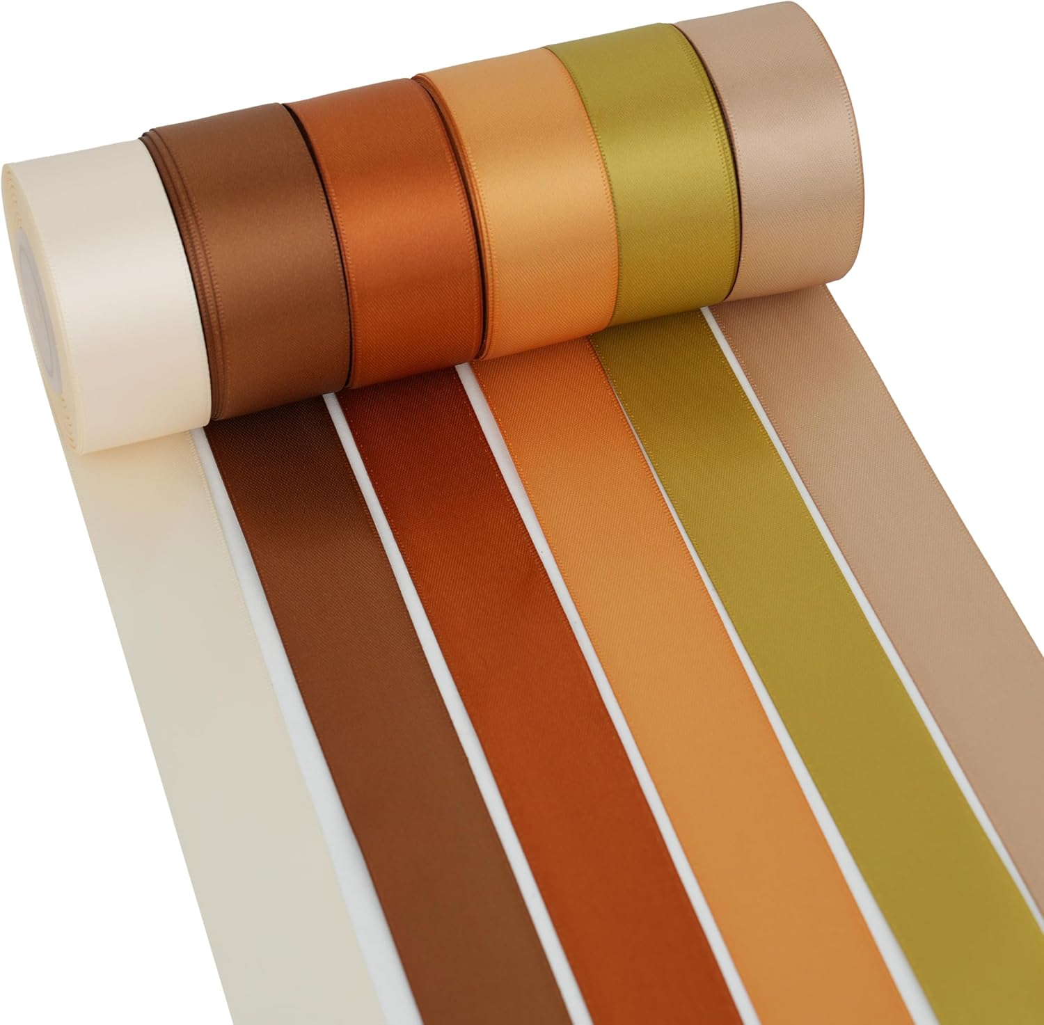 Amazon.com: MAYREEL 1 Inch Gold Satin Ribbon Golden Brown for Christmas ...