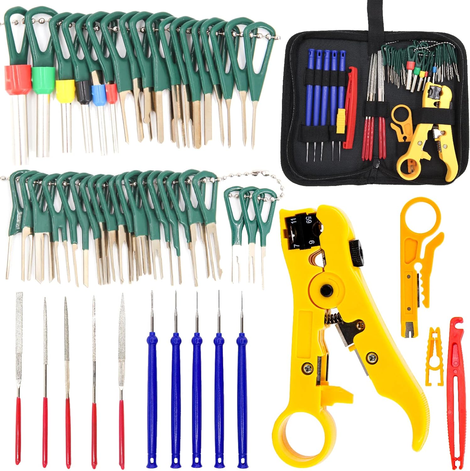 Amazon.com: Car Terminal Removal Tool kit,Release Electrical Wire ...