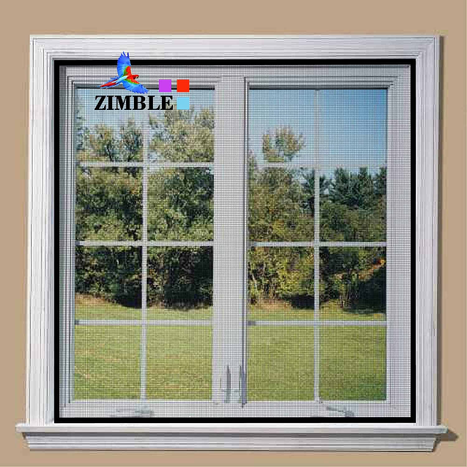 ZIMBLE Fiberglass (150X300 CM)-5X10 Ft) Windows Mosquito Mesh Net ...