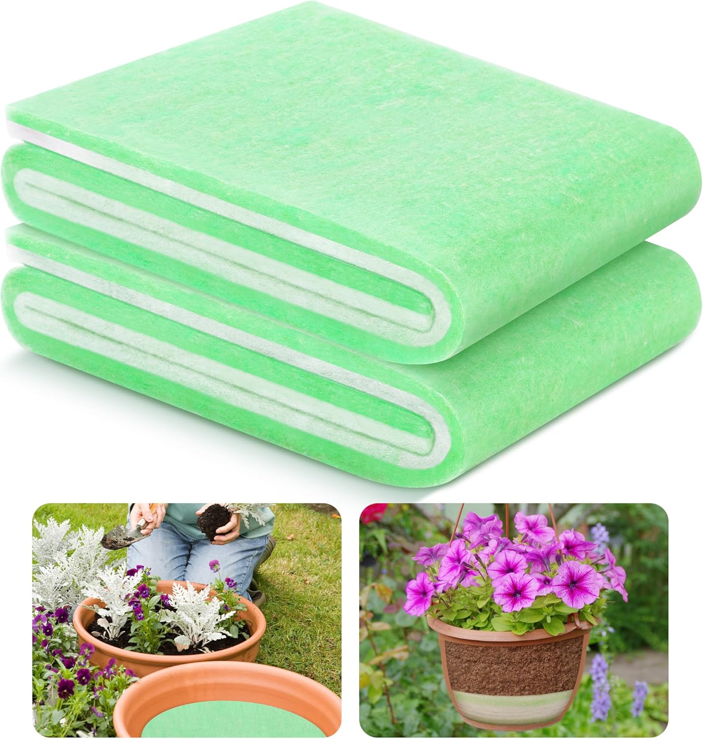 Amazon.com : Adnee 2 Pcs Flower Pot Filler Insert-47.2" x11.8" Plant ...