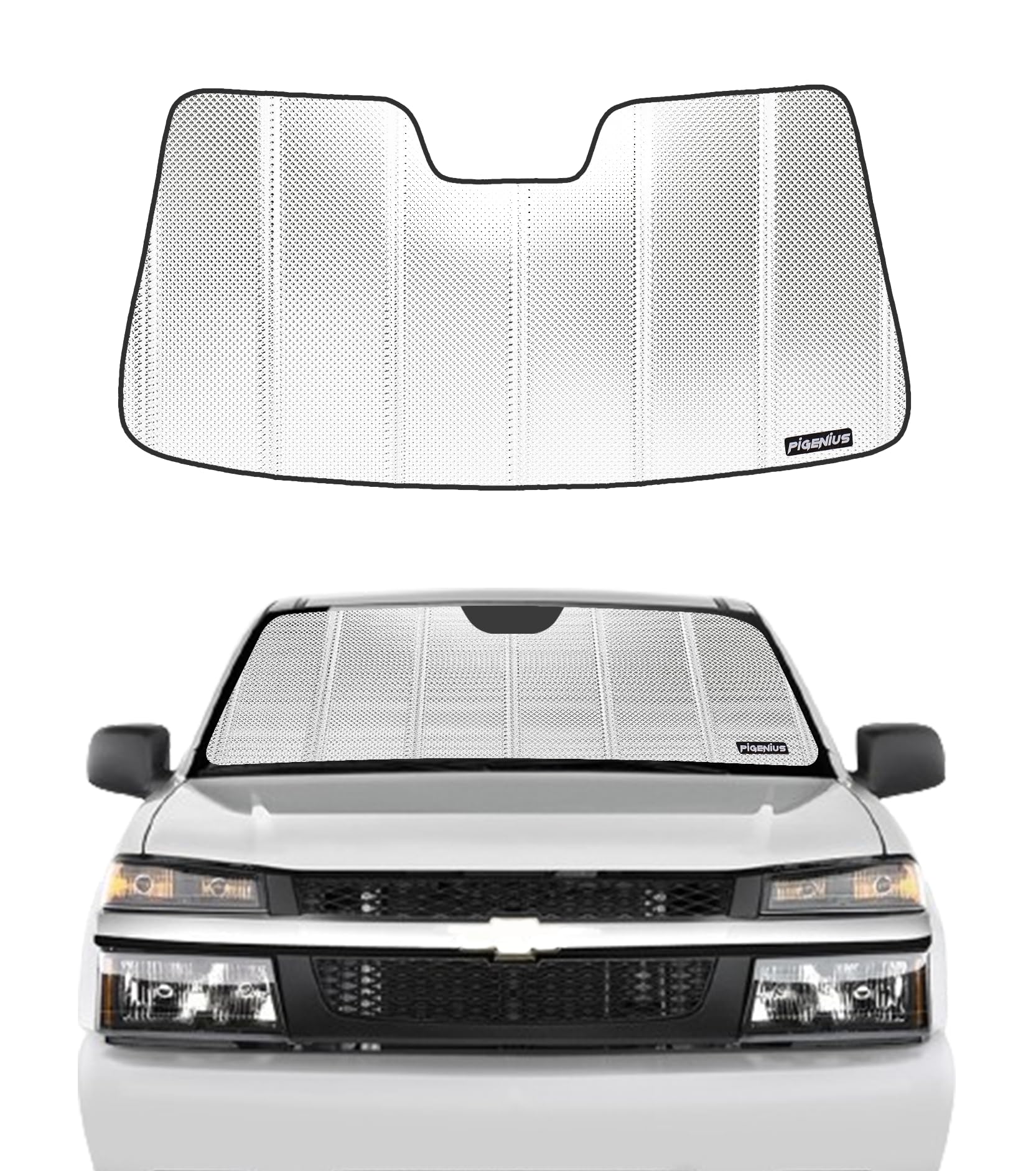 Windshield Sun Shade for 2004-2012 Chevrolet Colorado/GMC Canyon. Front ...