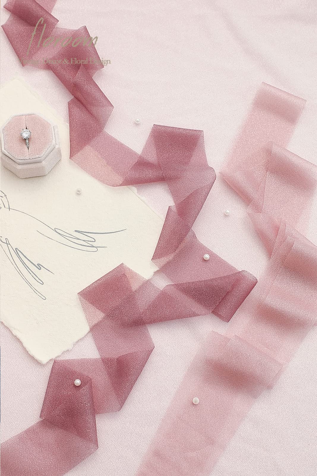 Snapklik.com : Floroom Chiffon Ribbon Shiny Ribbon Ombre Colors Chart ...