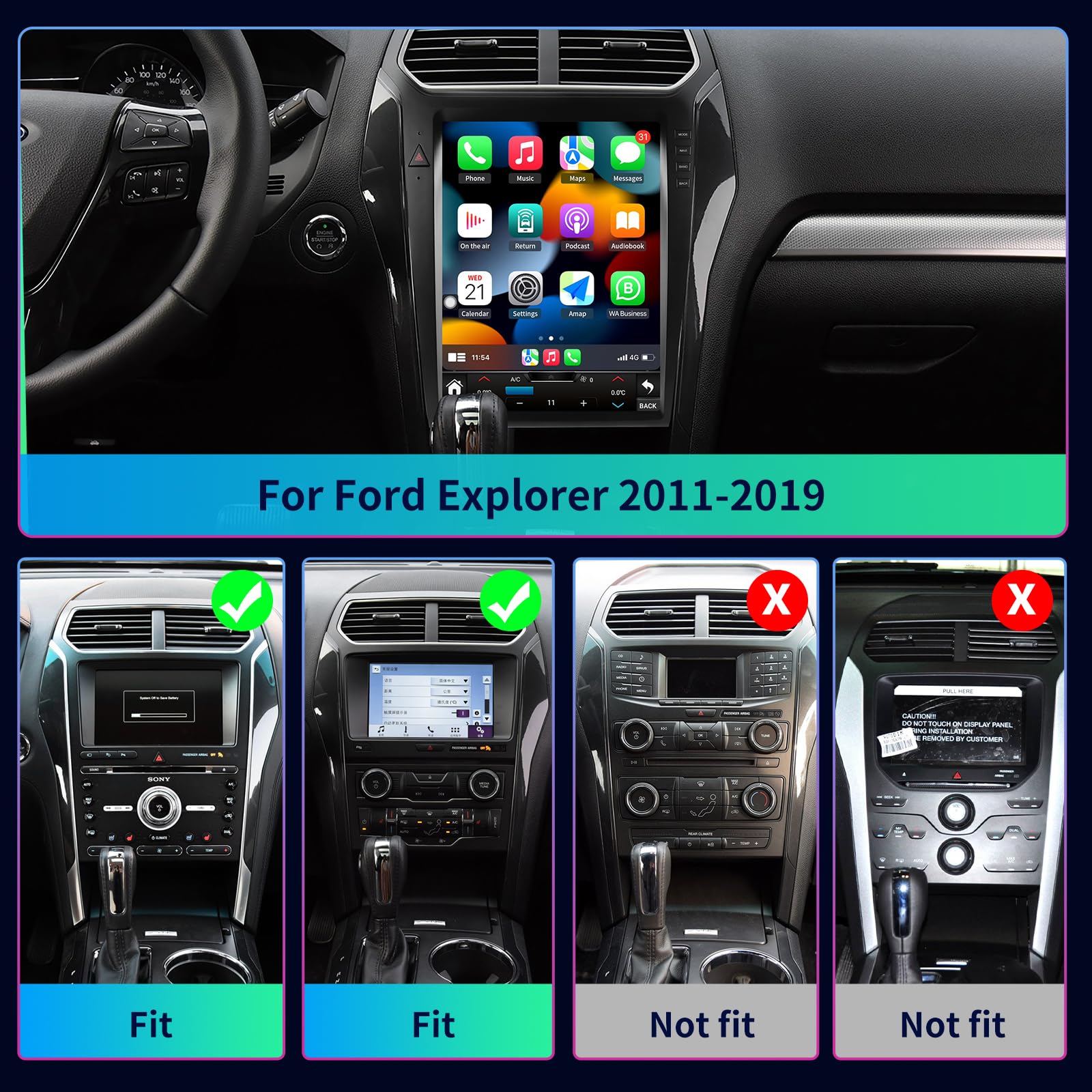 Snapklik.com : 5GWiFi 8 Core (4GB+64GB) Upgrade Car Radio For Ford ...