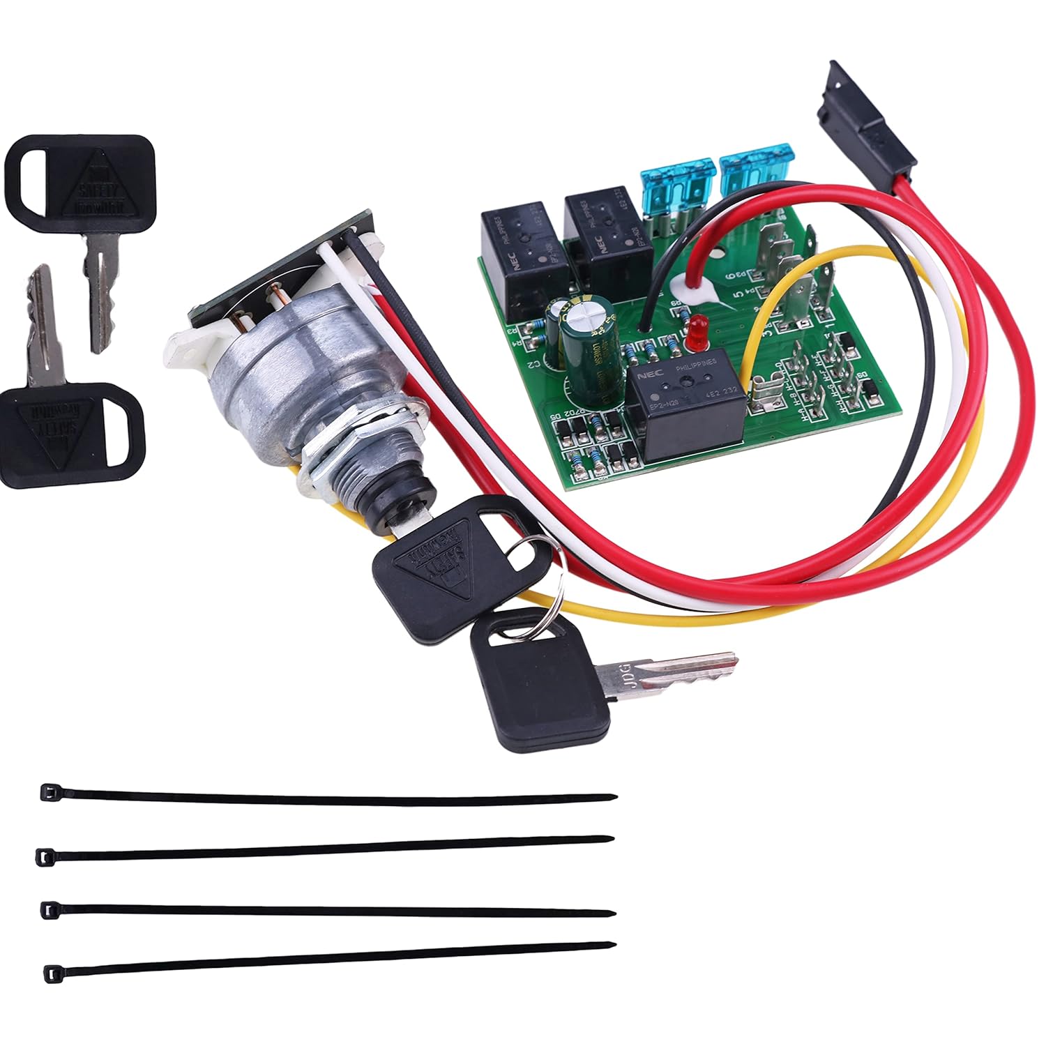 Amazon.com: JEENDA AM132500 Ignition Switch Module with Keys Compatible ...