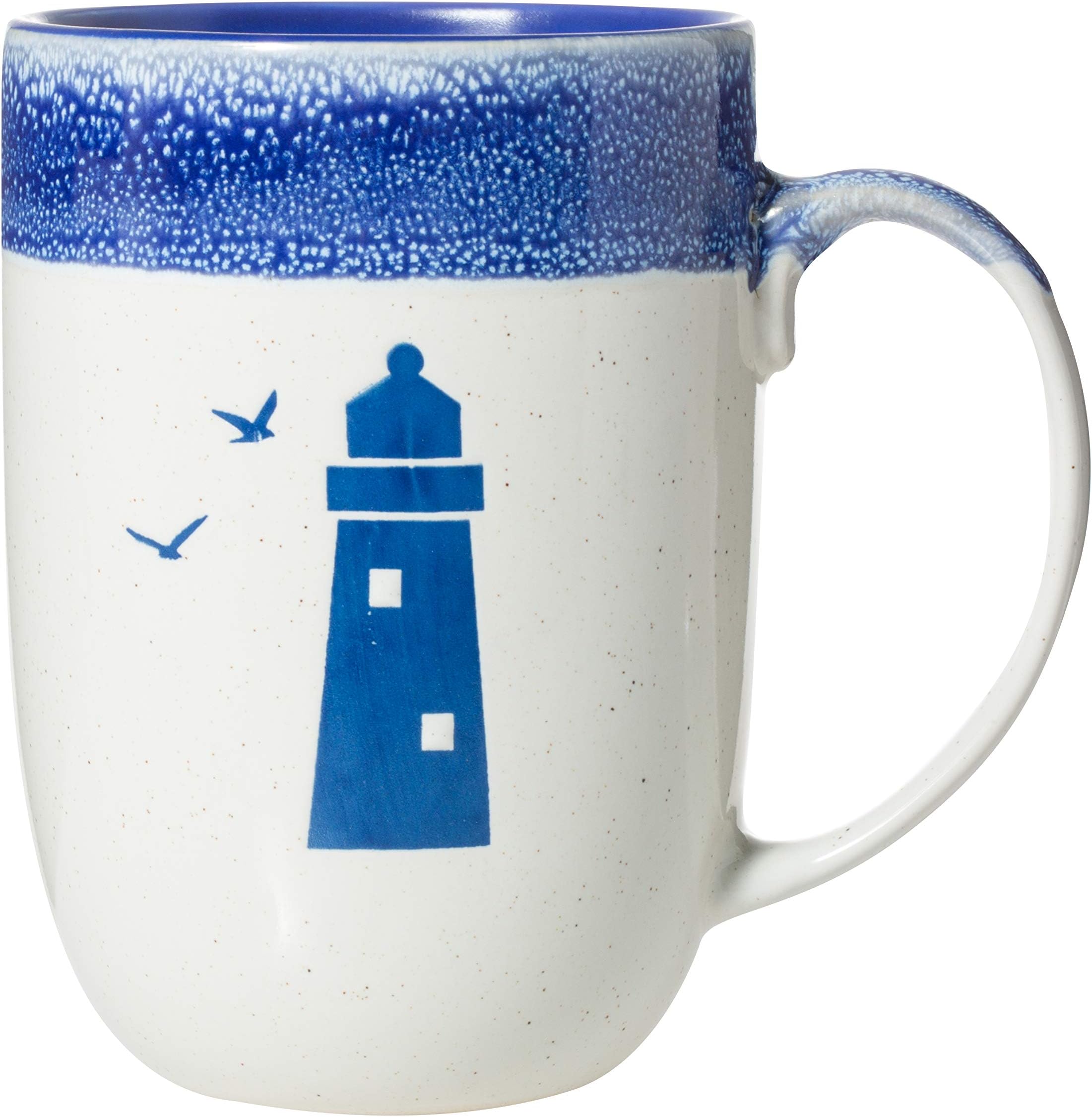 Amazon.com | Cape Shore Bean Pot Style Stoneware Mug - Coastal ...