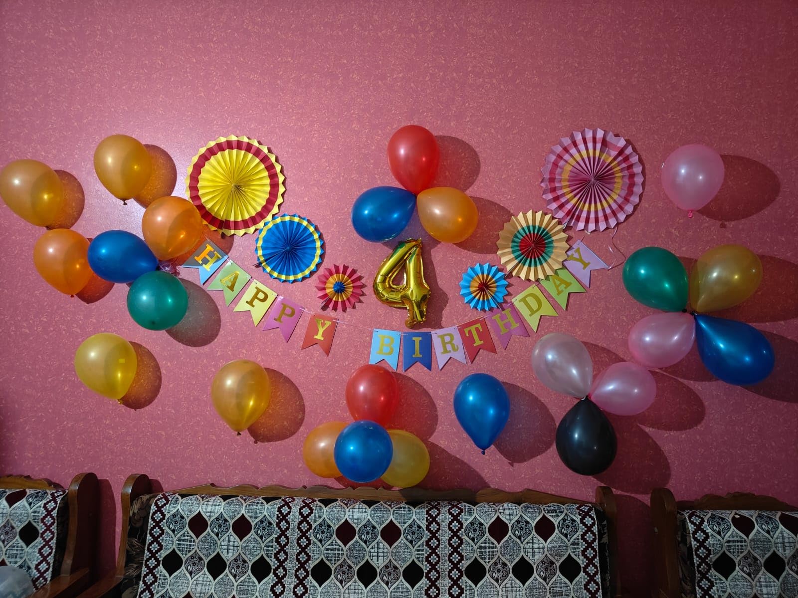 Party Propz Multicolour Birthday Decorations - 47 Pcs | Happy Birthday ...