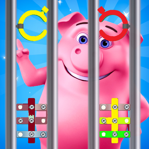 Combination Of Rotate The Rings Circle Puzzle & Nuts and Bolts Screw ...