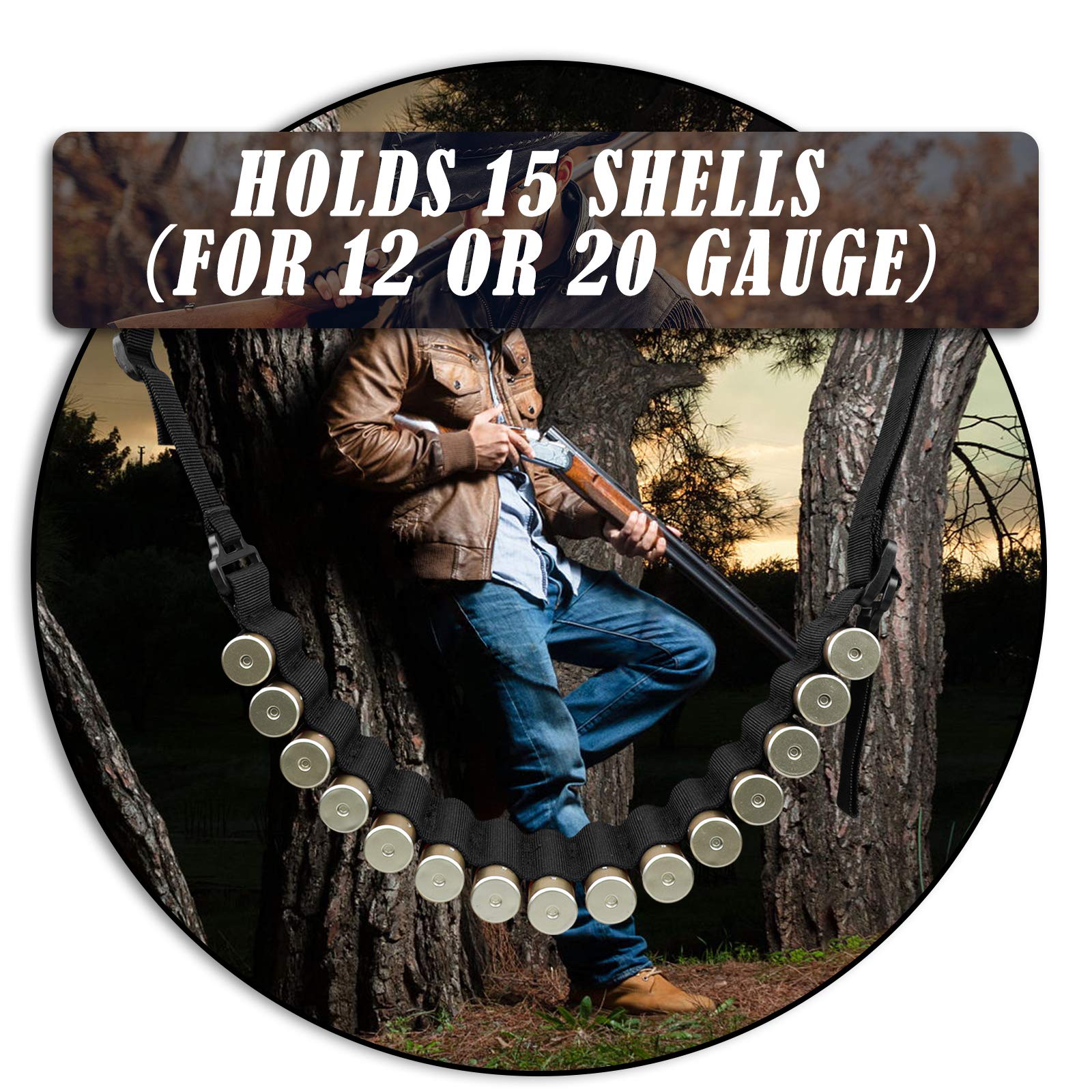 Snapklik.com : Shotgun Shell Holder,Shotgun Sling 12 Gauge, Shotgun ...