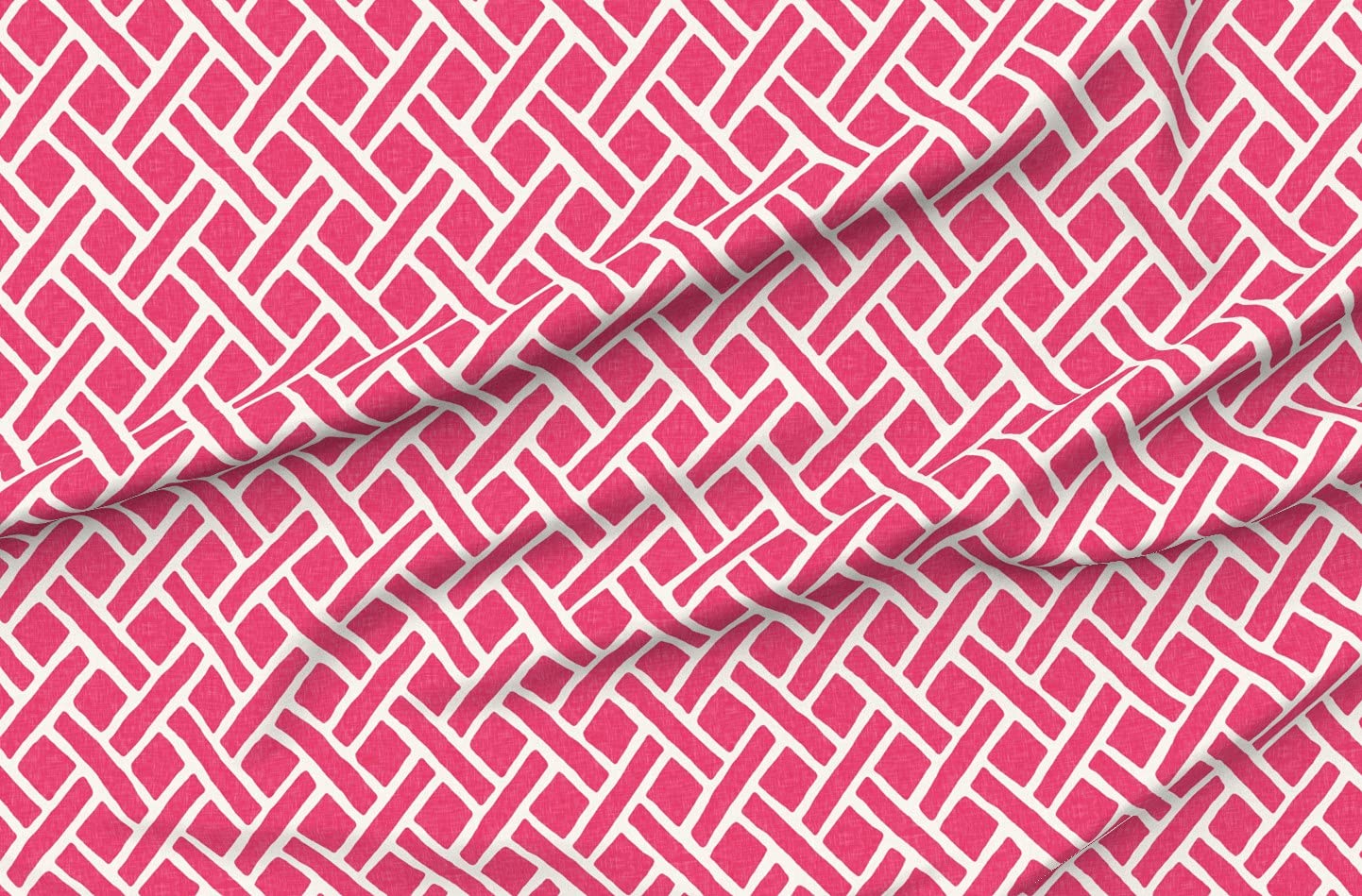 Hot Pink Lattice Fabric Waverly Artistic Twist Spring Fabric | Best
