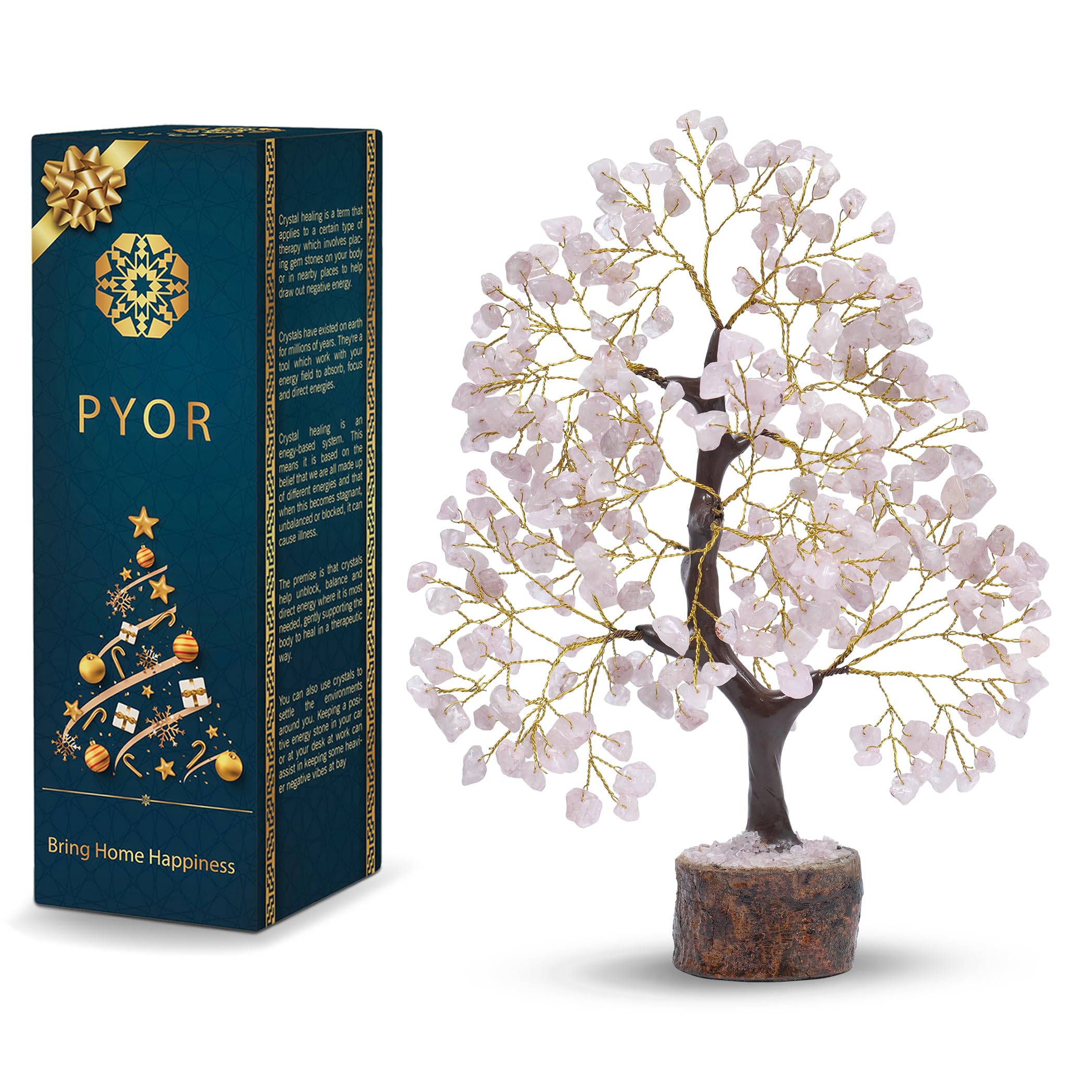 Rose Quartz Crystals, Good Luck Money Tree, Pink Room Decor, Spiritual ...