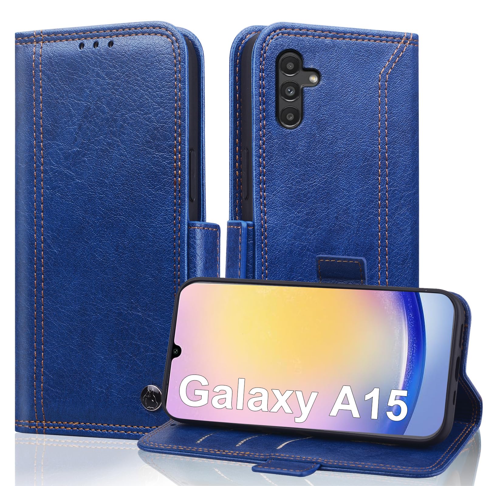 Amazon.com: Varohix Wallet Case for Samsung Galaxy A15 5G with RFID Blocking Credit Card Holder ...