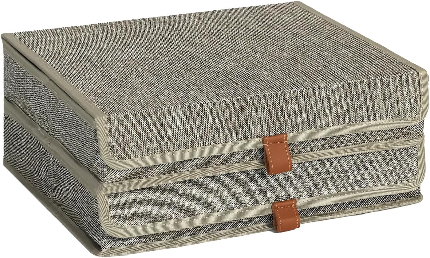 Amazon.com: ORGMASTER Photo Storage Boxes with Lids, Memory Box for ...