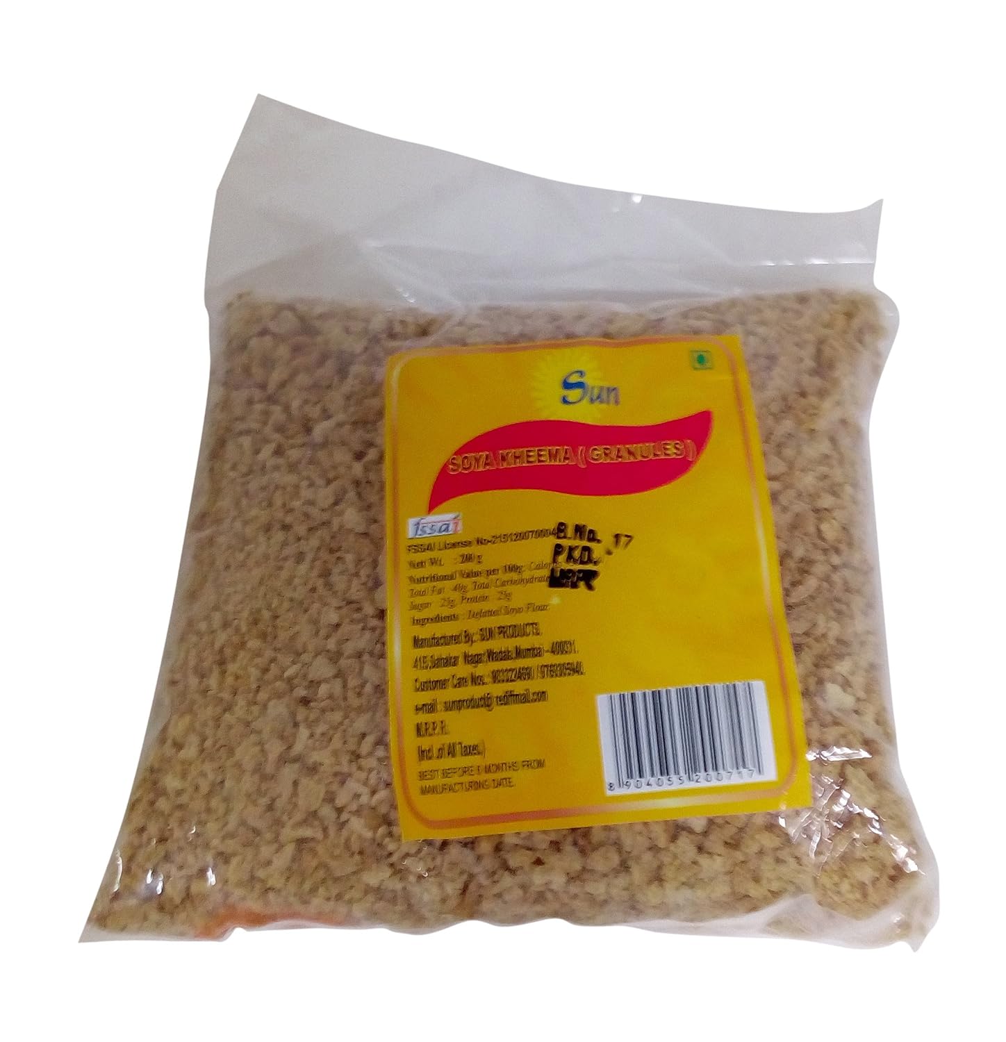 Sun SOYA Kheema (Granules), 200g Pack : Amazon.in: Grocery & Gourmet Foods