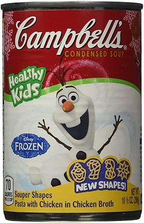 Amazon.com : Campbell's Kids Soup, Disney Frozen, Princess-shaped pasta ...