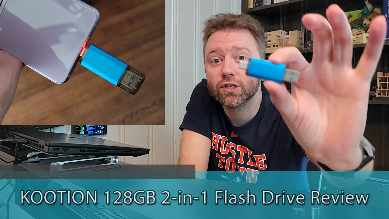 Watch KOOTION 128GB 2-in-1 Flash Drive - Unboxing & Review on Amazon Live