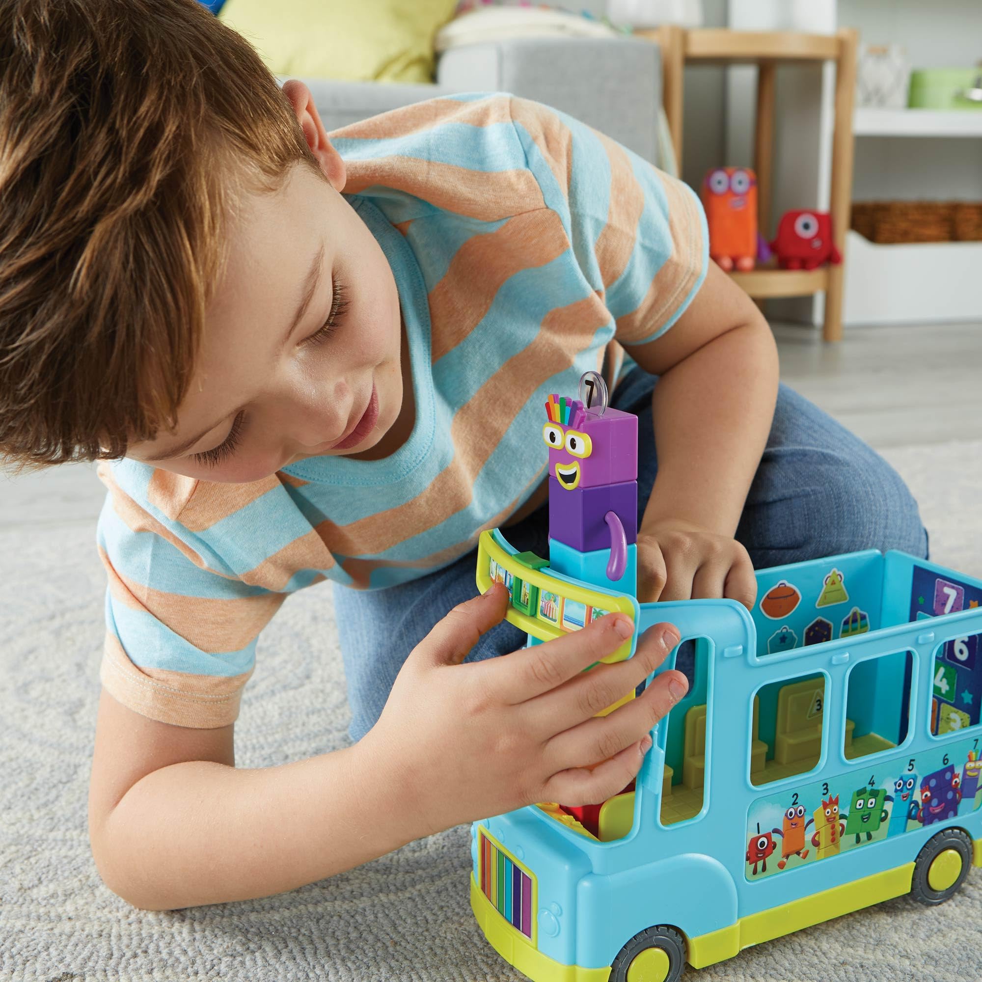 Snapklik.com : Hand2mind Numberblocks Rainbow Counting Bus, Toy Vehicle ...