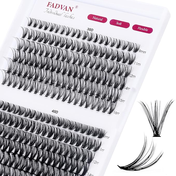 Amazon.com: Individual Lashes 240Pcs DIY Eyelash Extension 30D+40D D ...