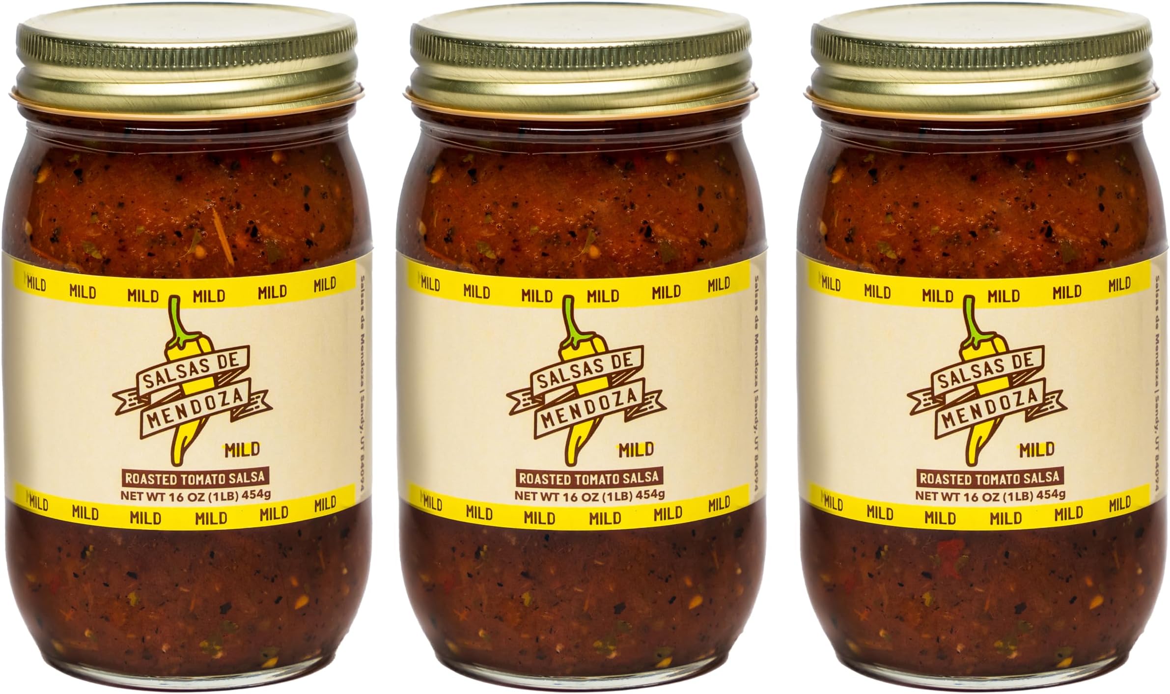 Amazon.com: Salsas De Mendoza Roasted Tomato Salsa (Pack of 3) Mild ...