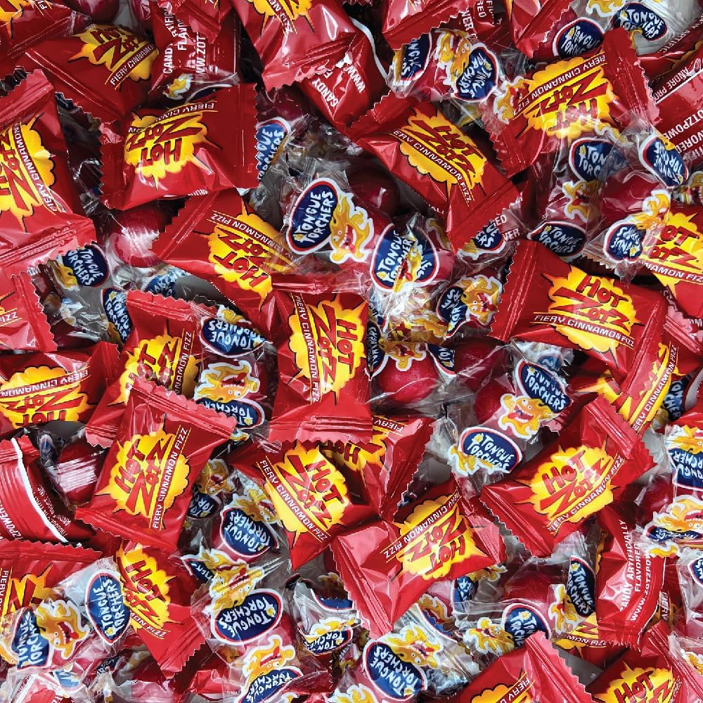 Amazon.com : Tongue Torchers and Hot ZOTZ Fiery Fizz, Spicy Cinnamon ...