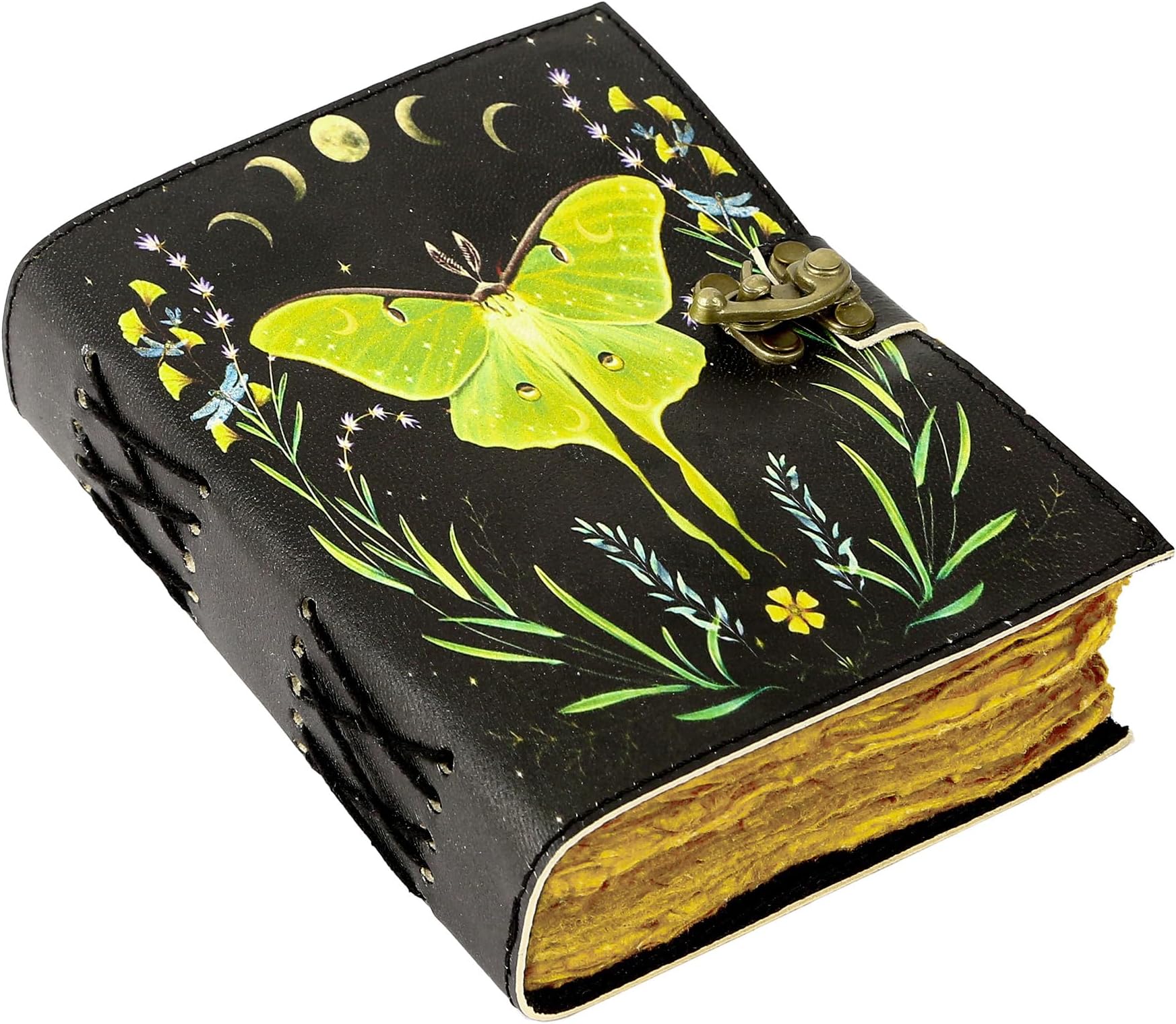 Amazon.com : Blank Spell Book Of Shadows Vintage Handmade Leather ...