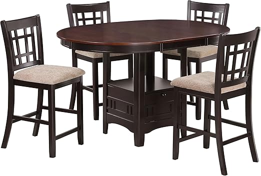 Amazon.com - Coaster Home Furnishings - LAVON - 5-Piece Counter Height ...