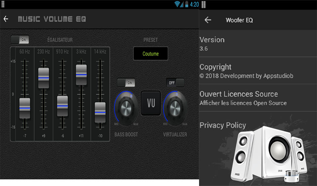 Woofer EQ2018:Amazon.de:Appstore for Android