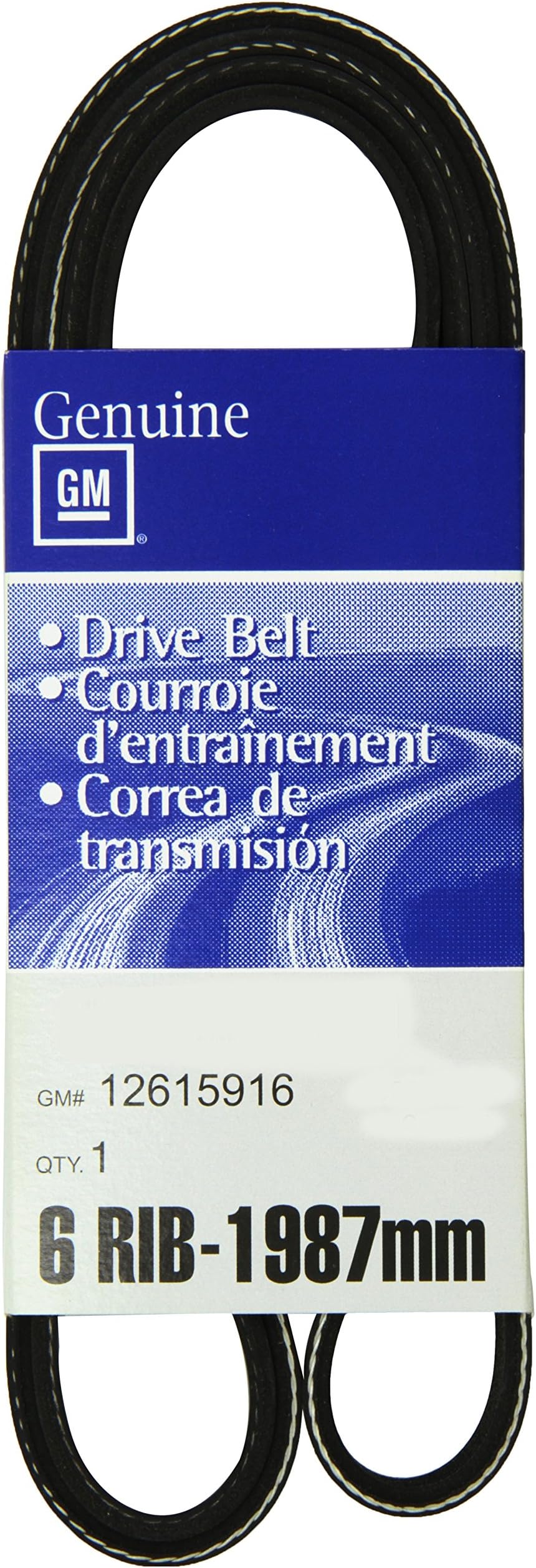Amazon.com: ACDelco GM Original Equipment 12615916 V-Ribbed Serpentine ...