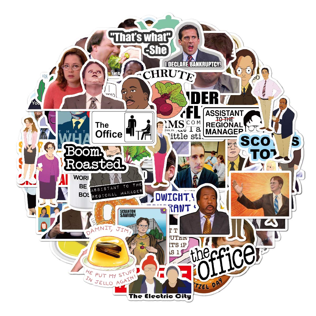 Buy The Office Merchandise Sticker 100pcs Pack - The Office Stickers ...