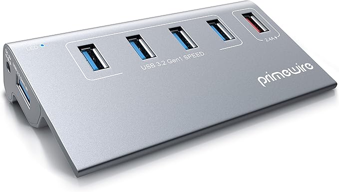 Primewire - Hub 5 Ports USB 3.0 Actif USB 3.2 Gen.1, Hub USB 3.0 ...
