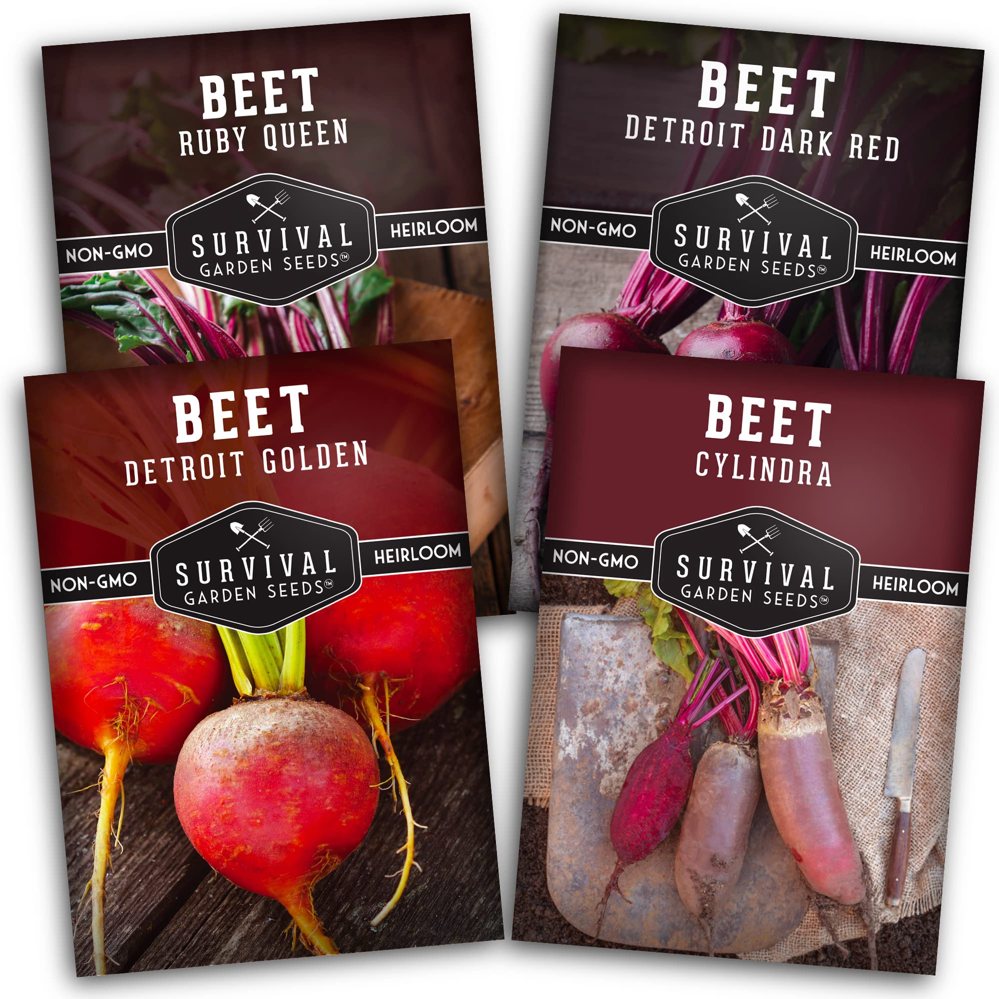 Amazon.com : Survival Garden Seeds Beet Collection Seed Vault - Detroit ...
