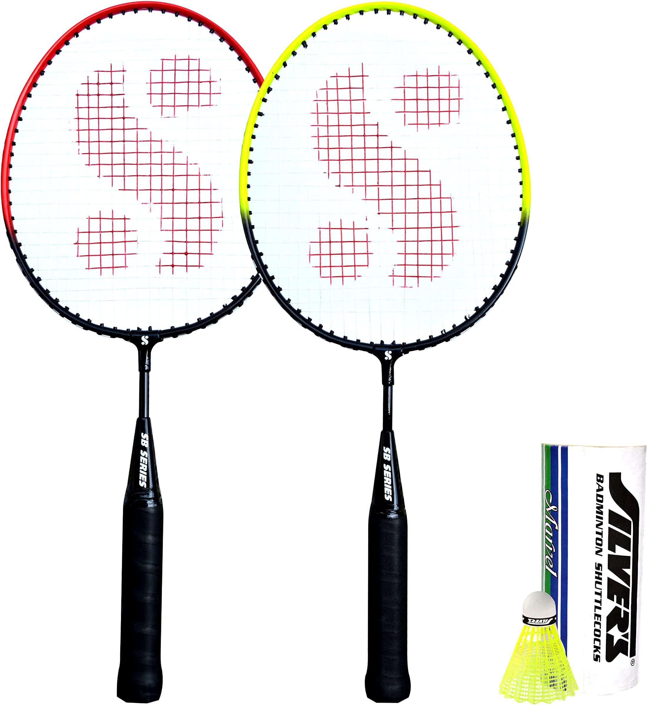 Buy Silver's SB 503 Badminton Racquet Combo, Steel, Multicolour Online ...